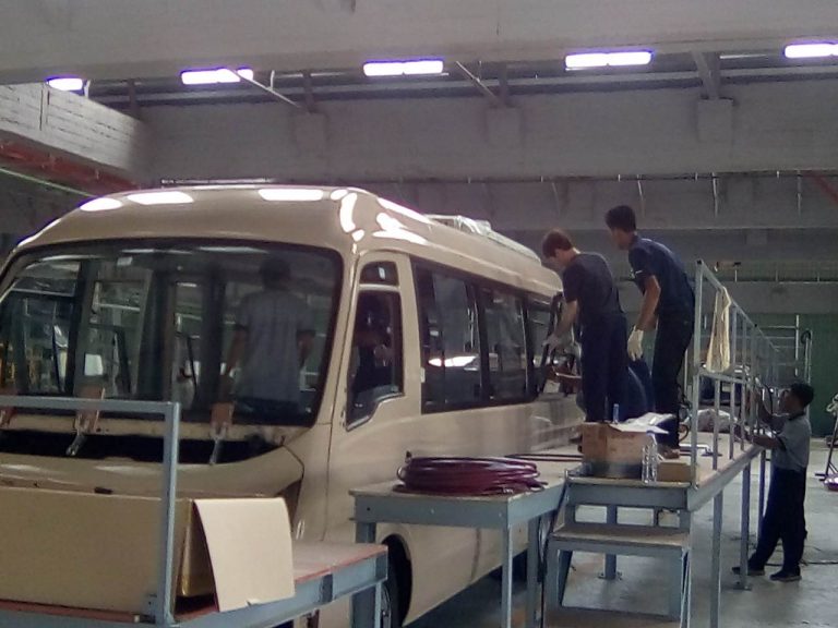 Myanmar starts assembling Korean technology Daewoo Buses | Myanmar Tech ...