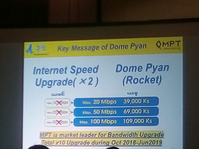MPT Dome Pyan Home Fiber Internet Service | Myanmar Tech Press