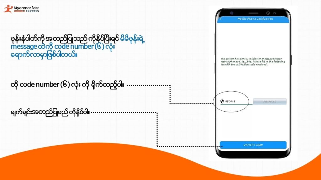 Myanmar Fast Express Application, currently a popular delivery service ...