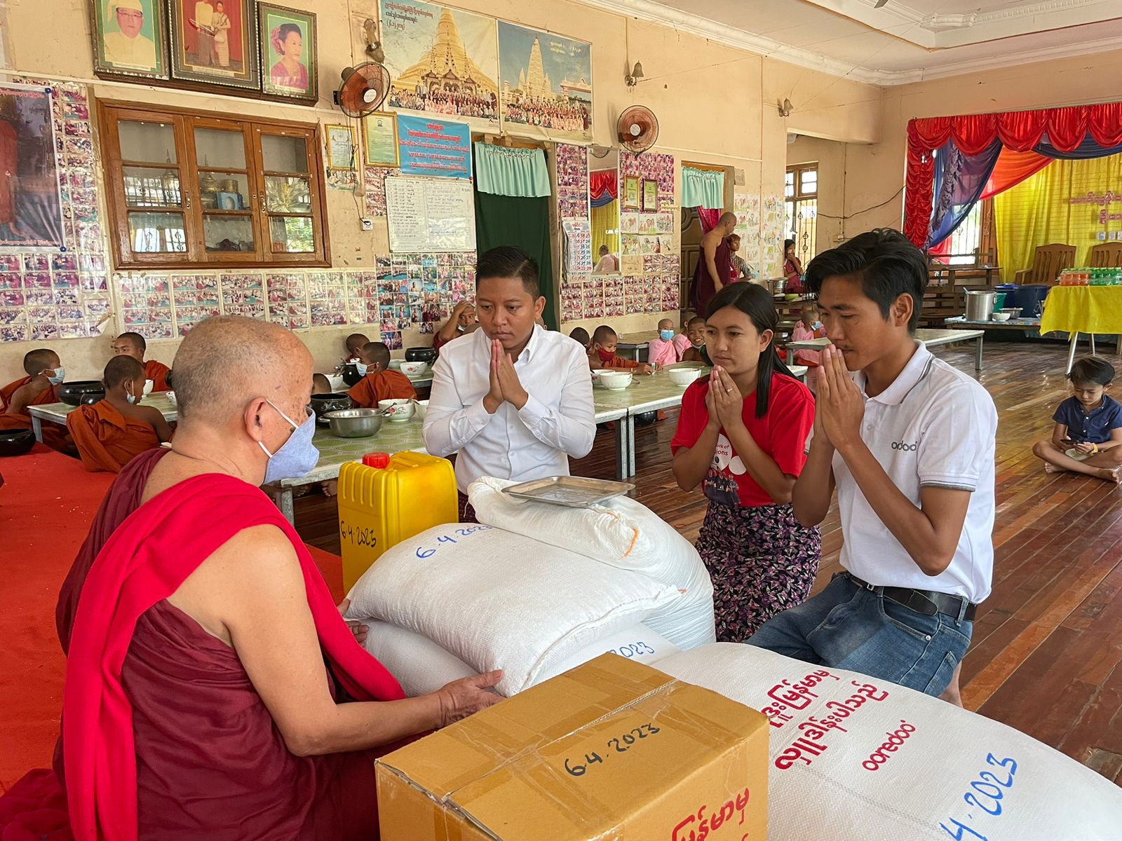 Ooredoo Myanmar Made a Nationwide Donation to 68 Monastic Education ...