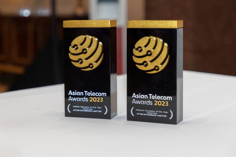 အက်တမ် (ATOM) က ၂၀၂၃ ခုနှစ် Asian Telecom Awards ပွဲကြီးတွင် ‘Telecom ...